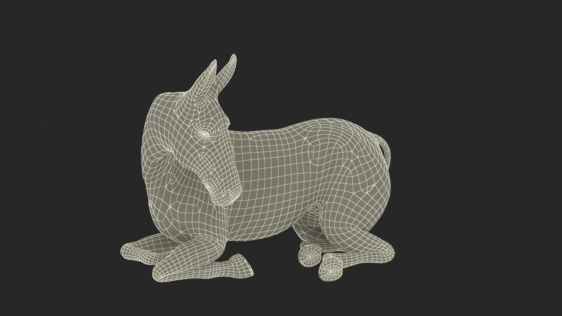 3D Lying Mule - TurboSquid 2279670