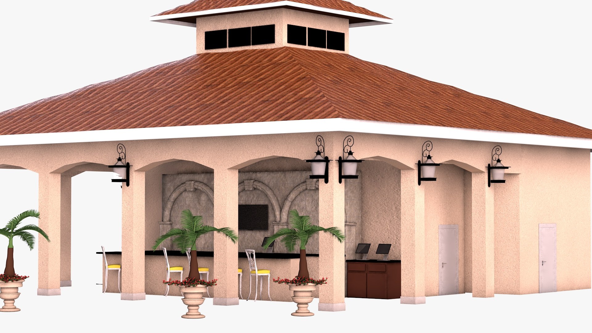 3D Cabana Model - TurboSquid 2106374