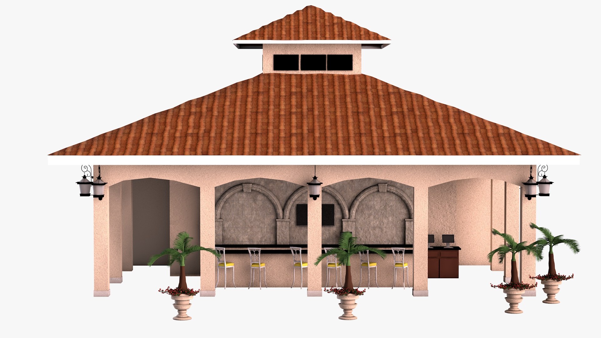 3D Cabana Model - TurboSquid 2106374