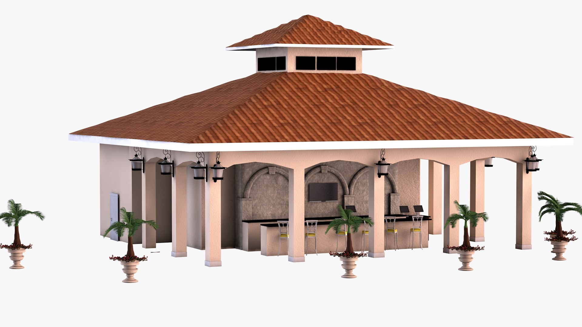 3D Cabana Model - TurboSquid 2106374