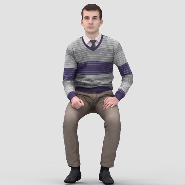 realistic human 3d model