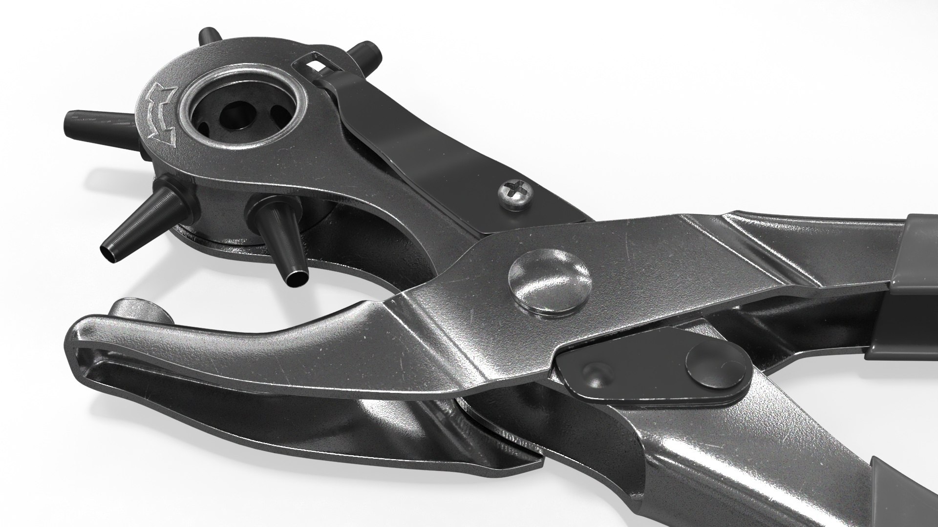 3D Rotary Leather Hole Punch Tool Model - TurboSquid 2416549