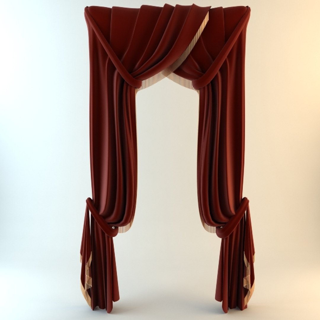 3d curtain elegant
