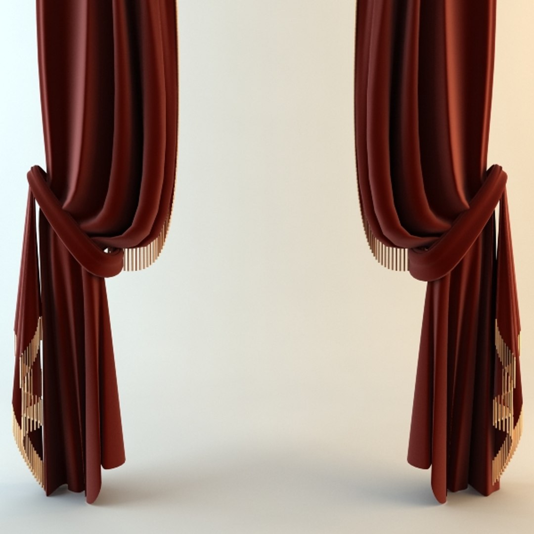 3d curtain elegant