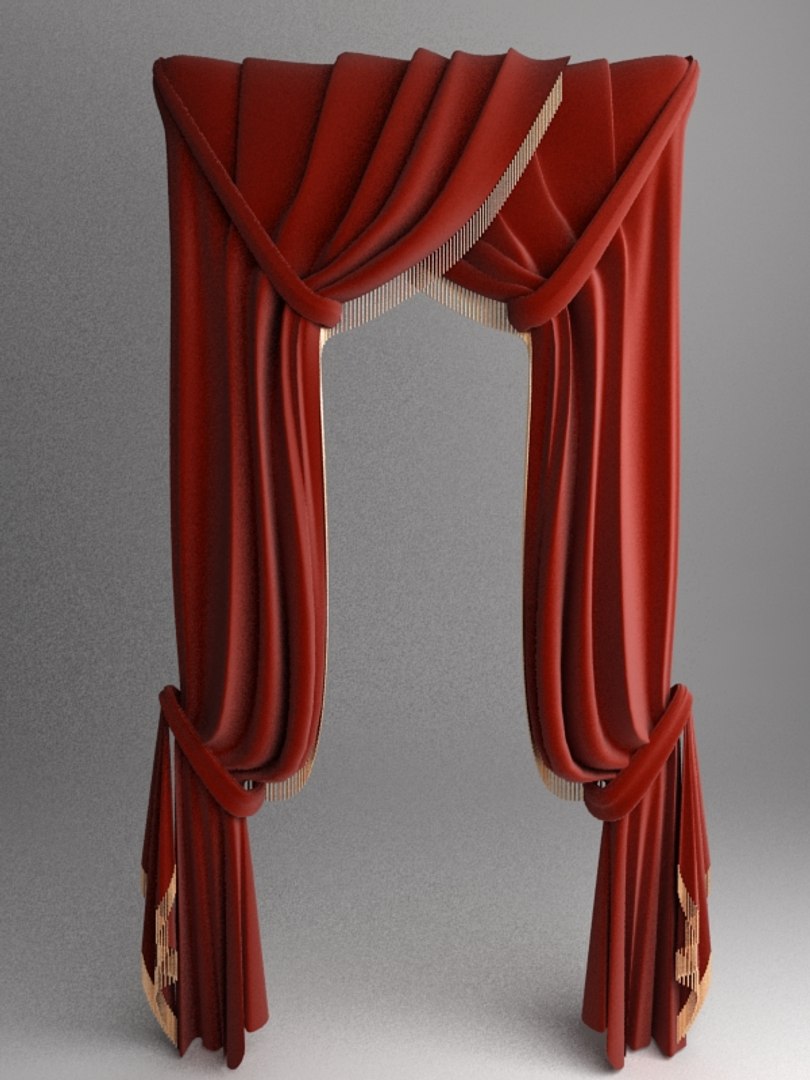 3d curtain elegant