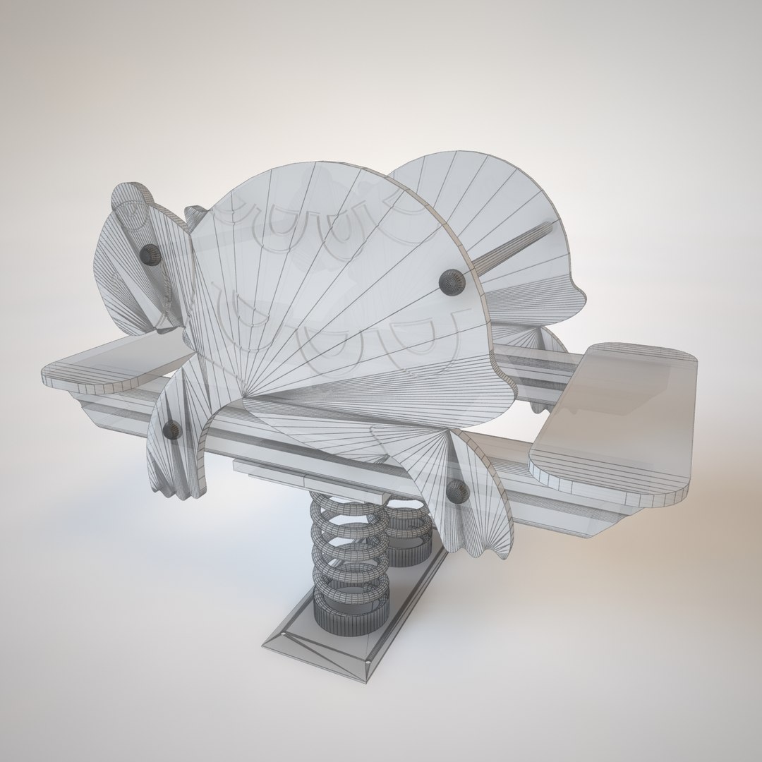 3D Playground Spring Turtle Model - TurboSquid 1234853