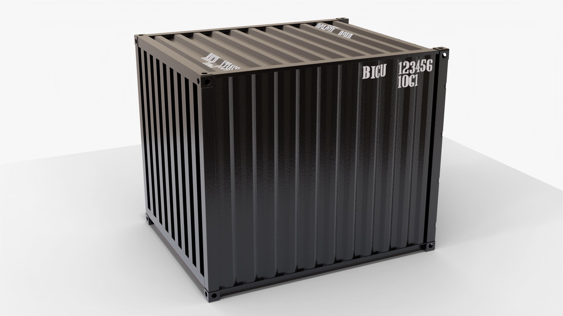 10Ft Cargo Container - Black 3D Model - TurboSquid 1972583