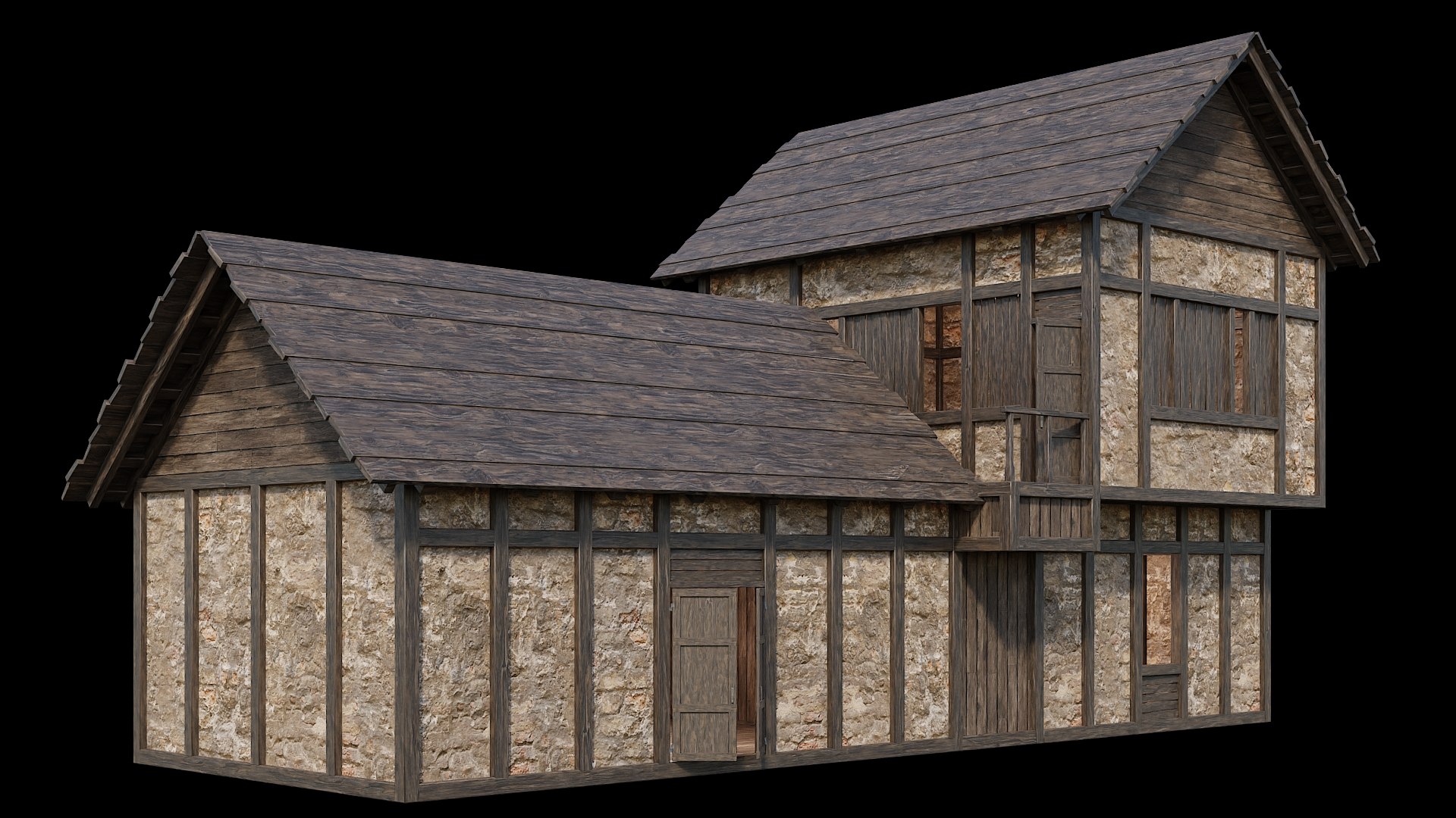 Medieval Village Pack - 5 Assets - 4K Textures Game Ready model ...