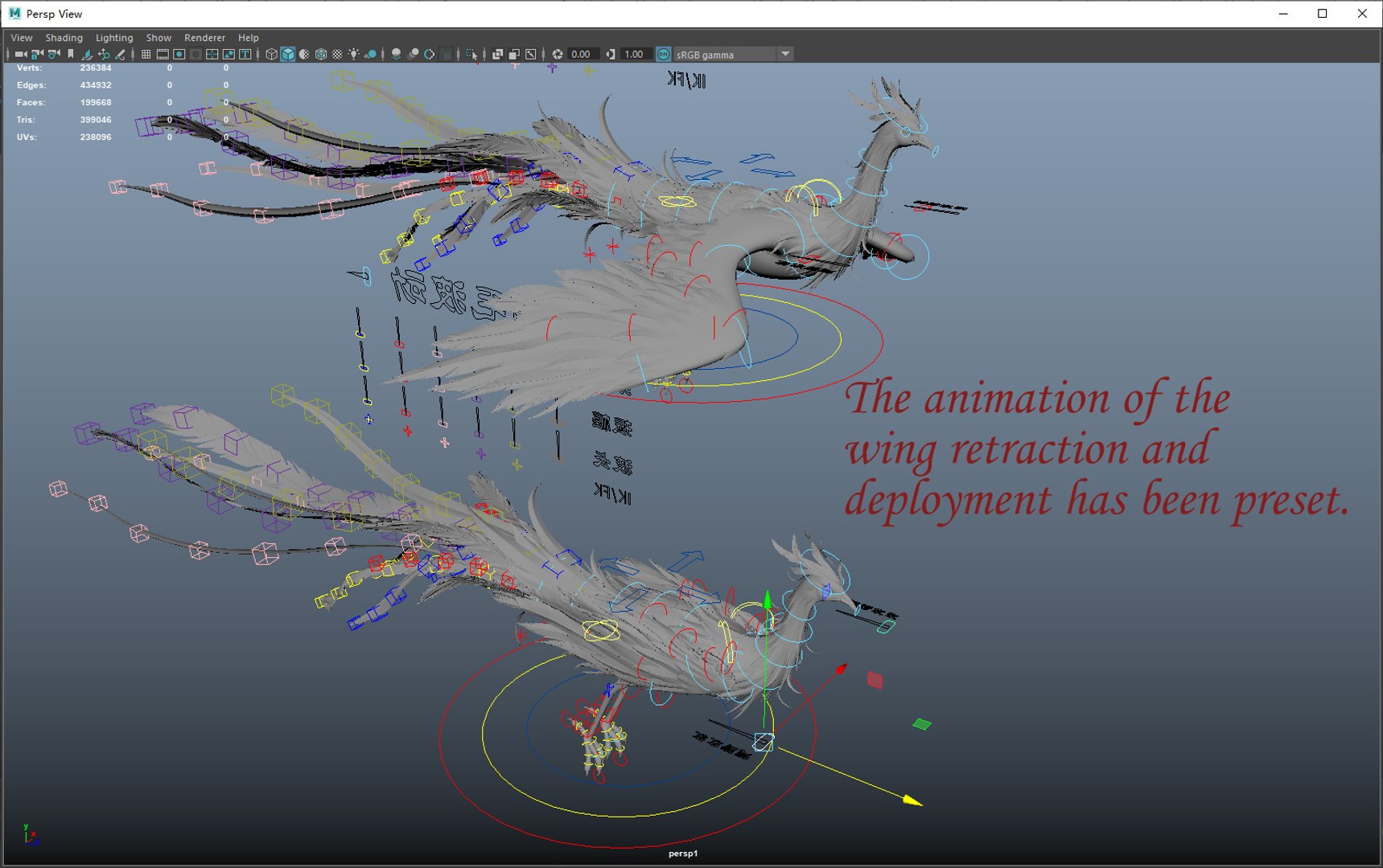 3D Ice Phoenix Blue Phoenix Snow Model - TurboSquid 2398867