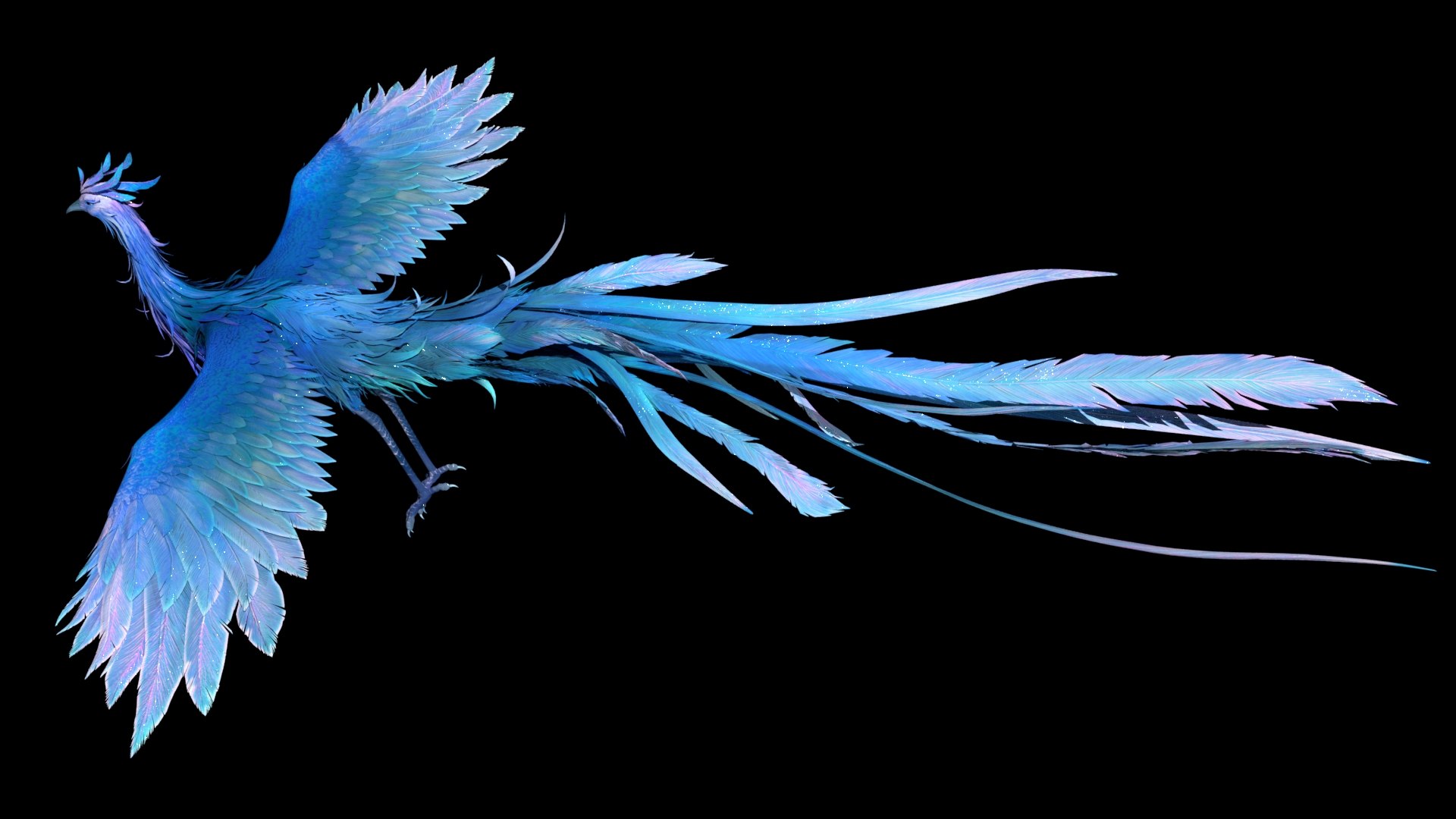 3D Ice Phoenix Blue Phoenix Snow Model - TurboSquid 2398867