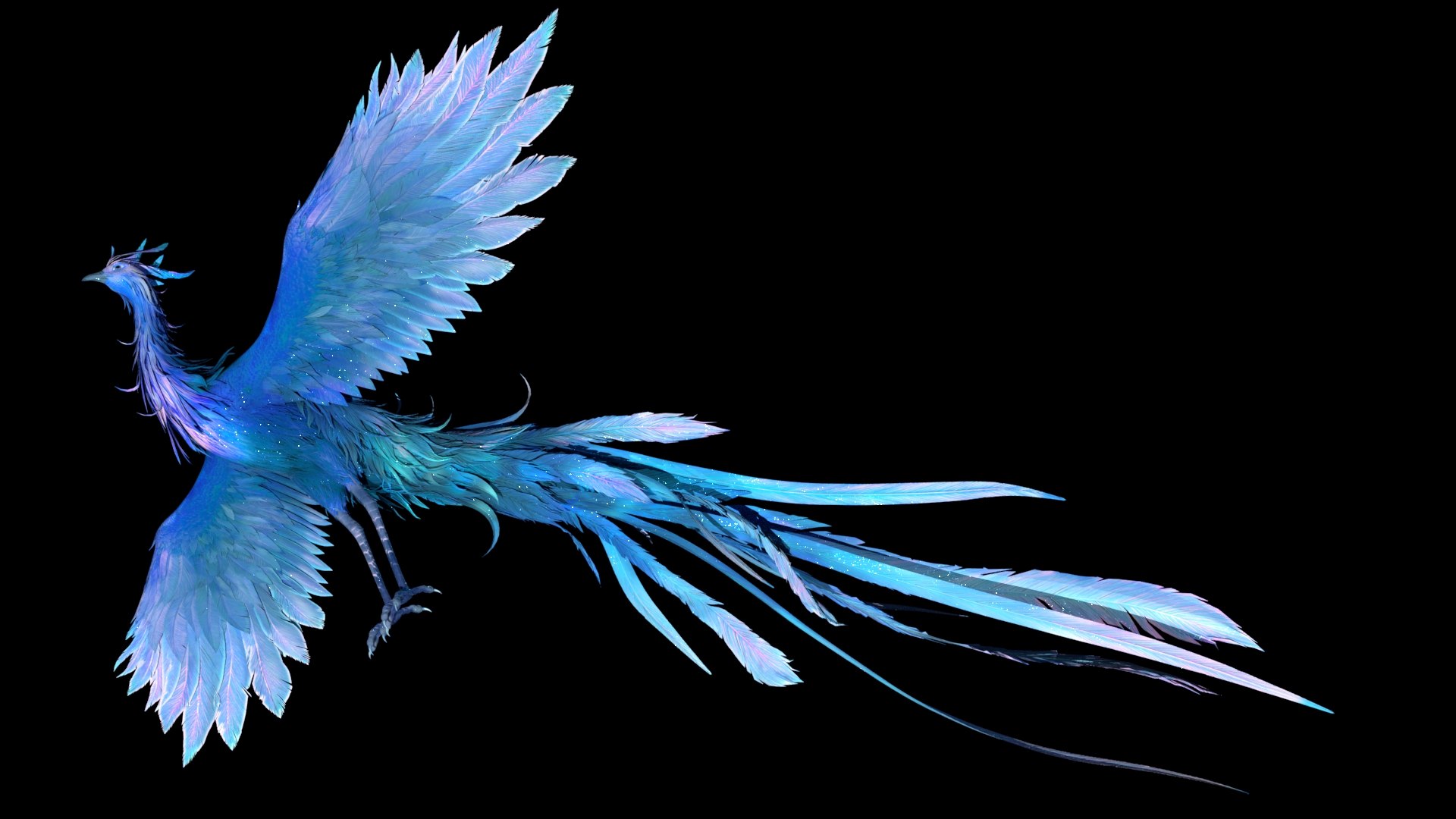 3D Ice Phoenix Blue Phoenix Snow Model - TurboSquid 2398867