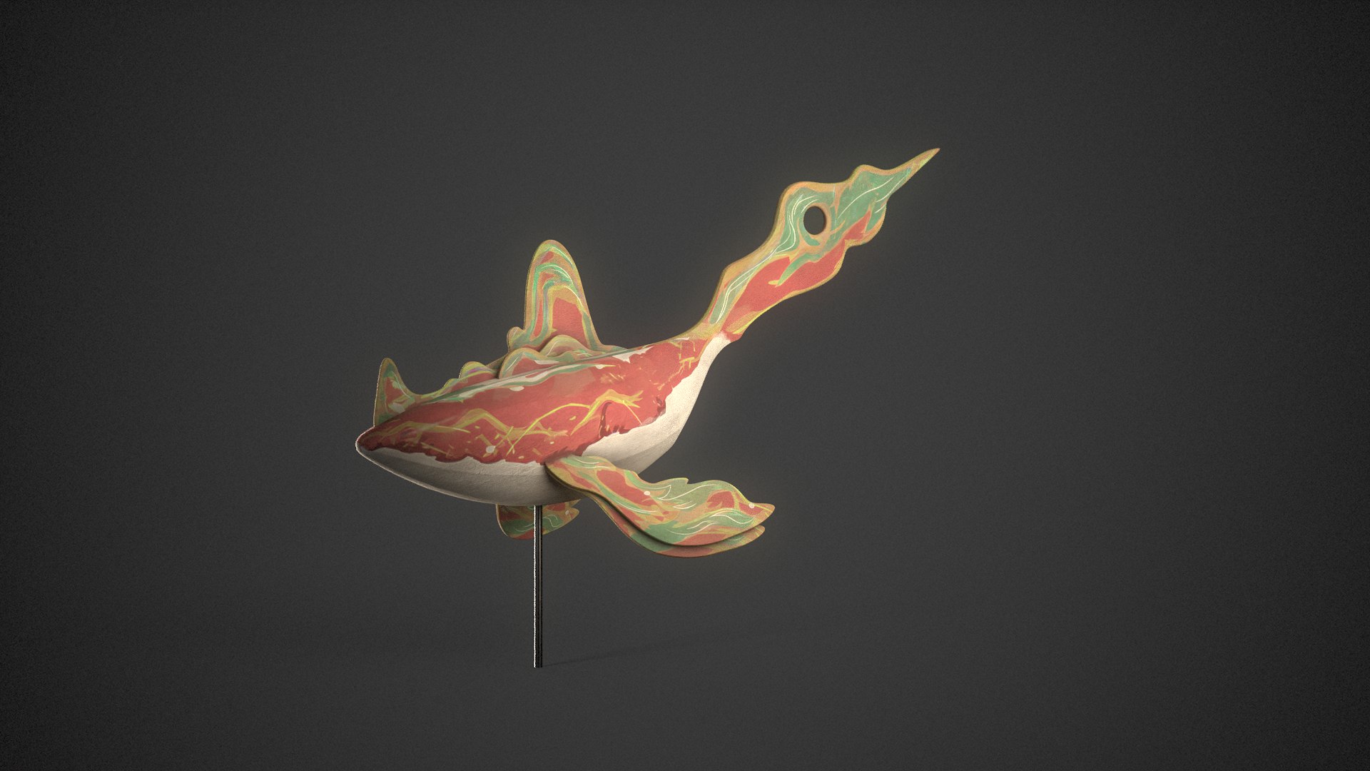 Whale Mascot Signage 3D Model - TurboSquid 2350990