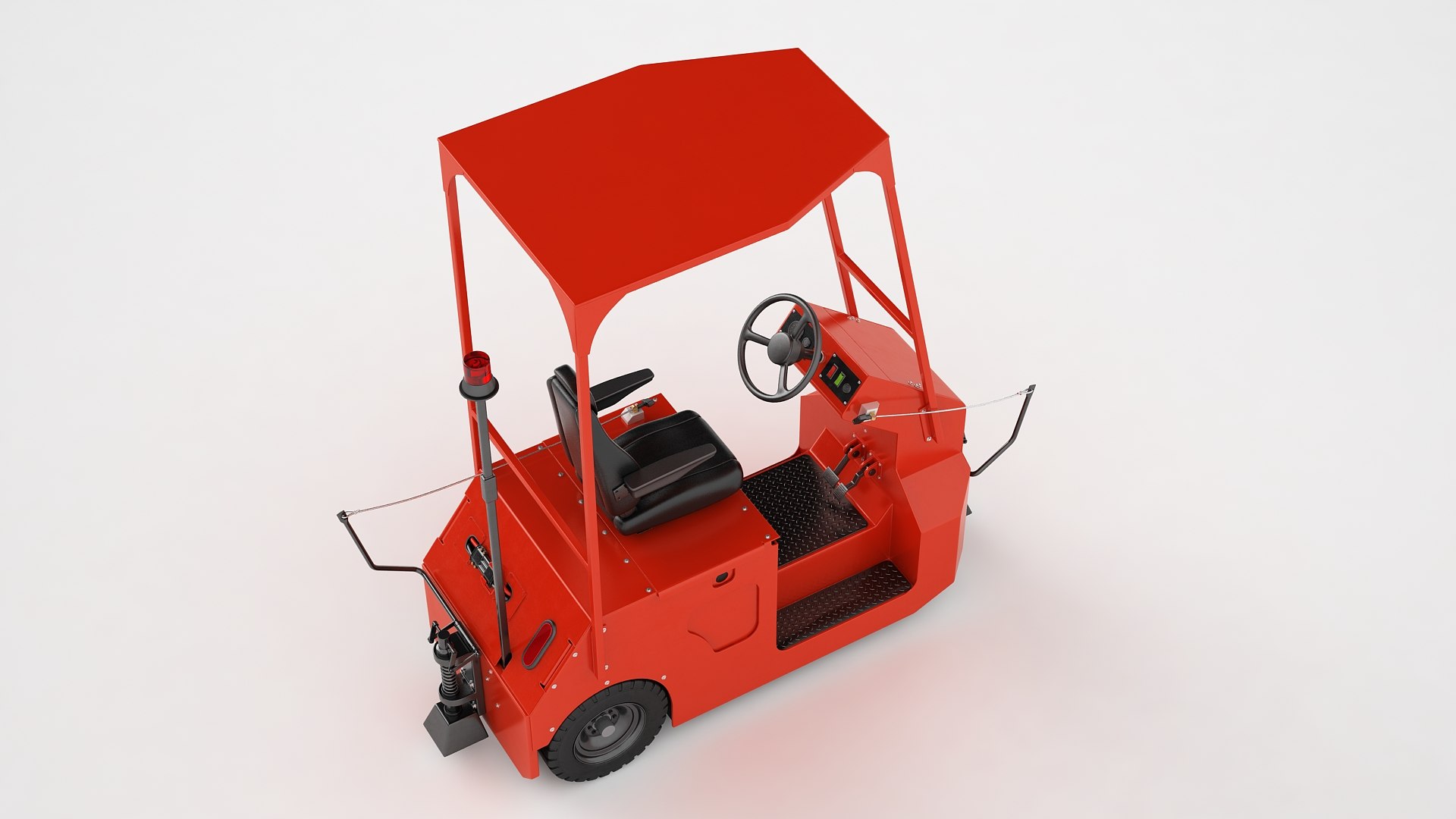 3D Electric Industrial Tugger 02 - TurboSquid 1732530