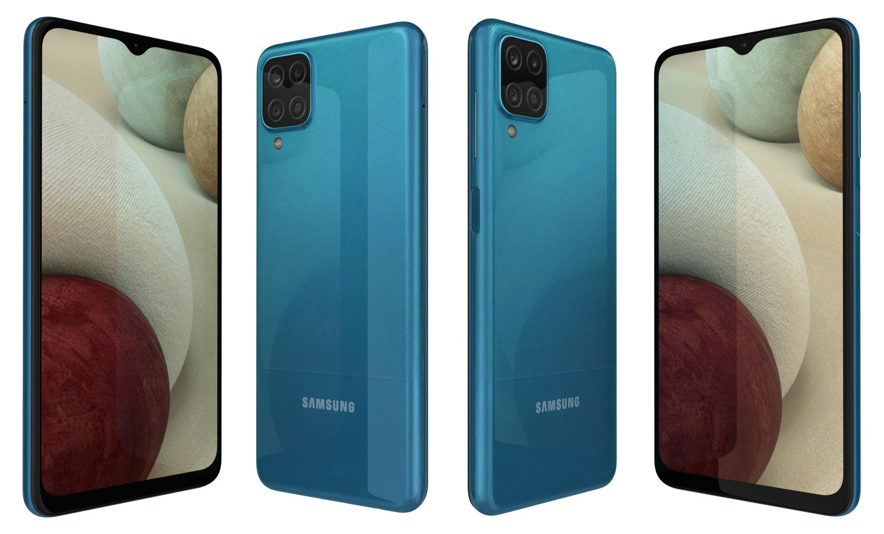 3D samsung galaxy a12 blue model - TurboSquid 1669961