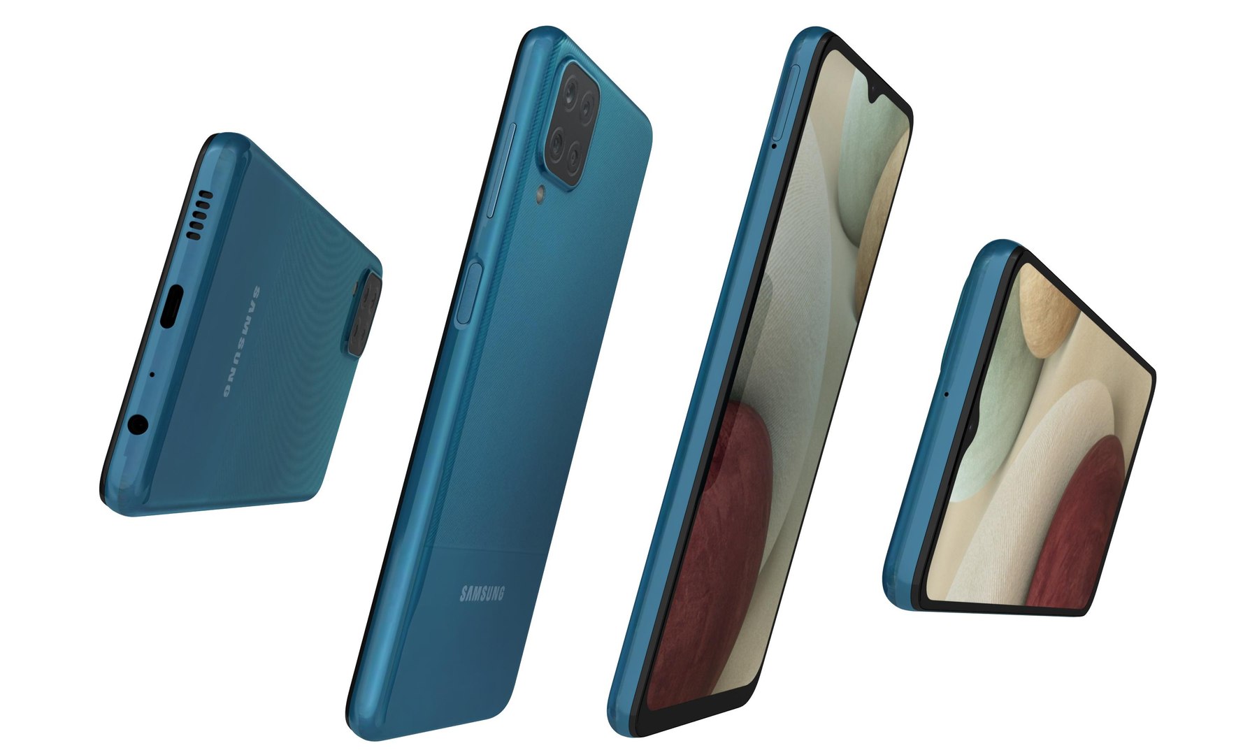 3D samsung galaxy a12 blue model - TurboSquid 1669961