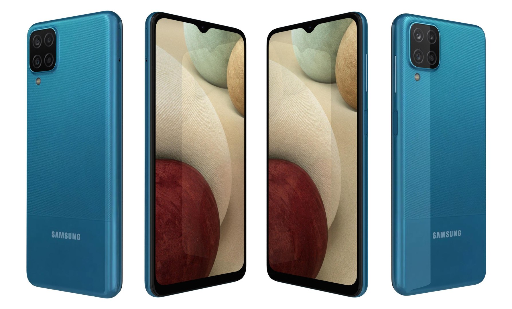 3D samsung galaxy a12 blue model - TurboSquid 1669961