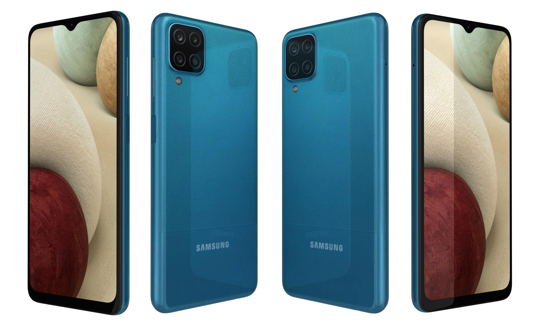 3D samsung galaxy a12 blue model - TurboSquid 1669961
