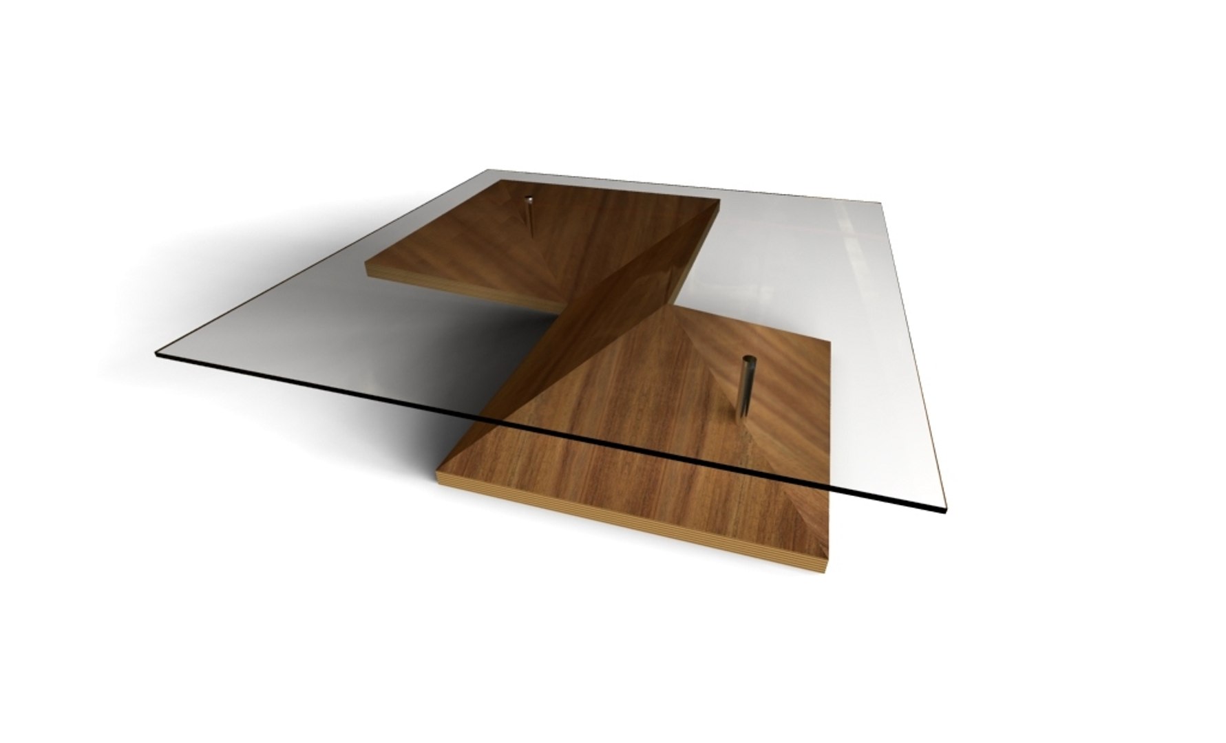 3d coffee table modern origami model