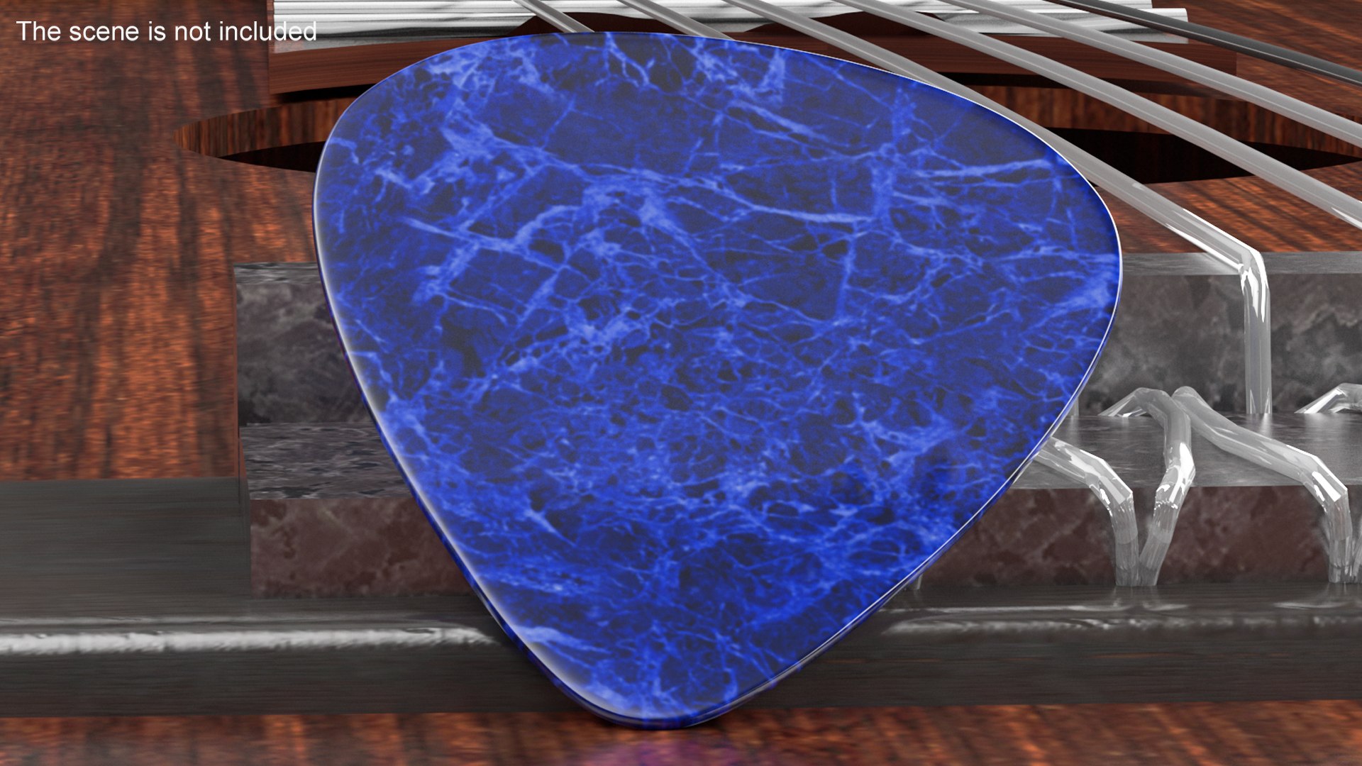 3D Guitar Pick Pin - TurboSquid 2149408