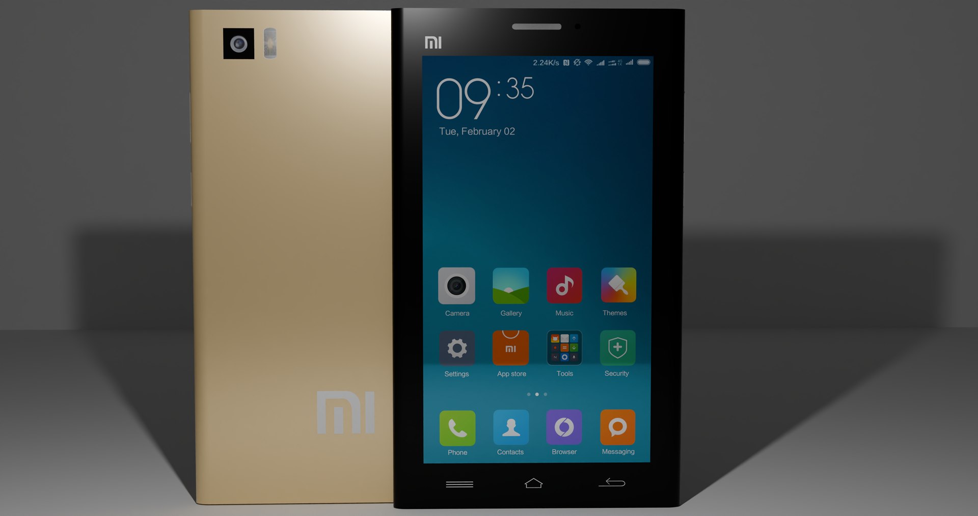 Xiaomi Mi3 Mobile Phone Model - TurboSquid 2328607