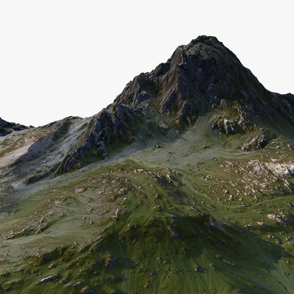 3D mountain hills ice mountain terrain - TurboSquid 2028343