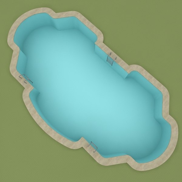 3ds max swimming-pool swimming