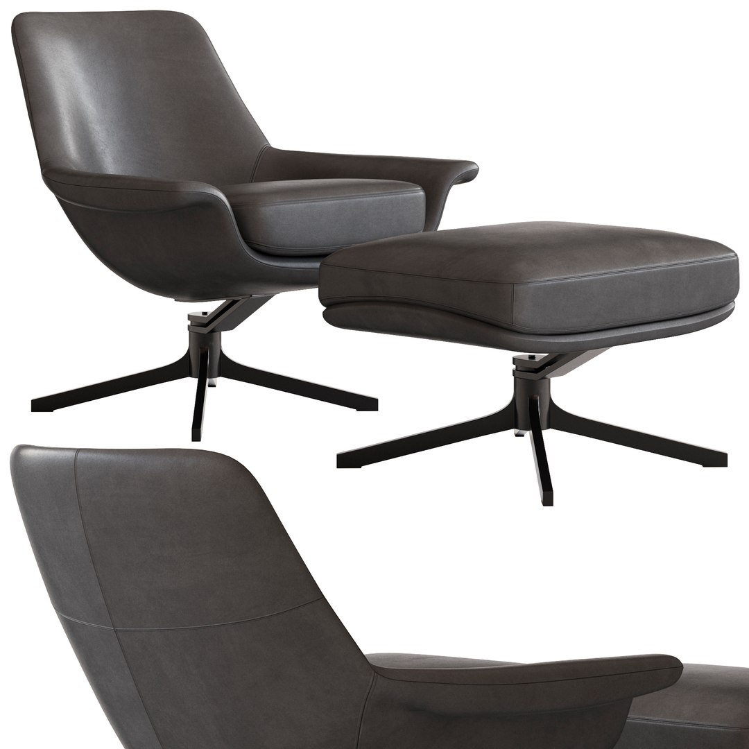 Seymour Low Swivel Chair 3D Model - TurboSquid 2166011