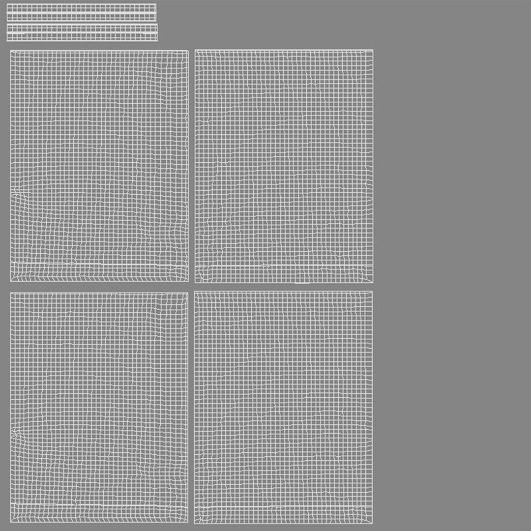 Plastic Bag Stand Set - 4 Bag Shapes 3D Model - TurboSquid 1903083