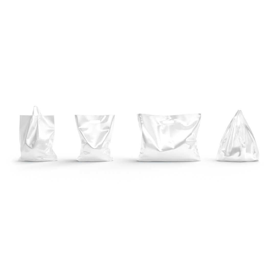 Plastic Bag Stand Set - 4 Bag Shapes 3D Model - TurboSquid 1903083