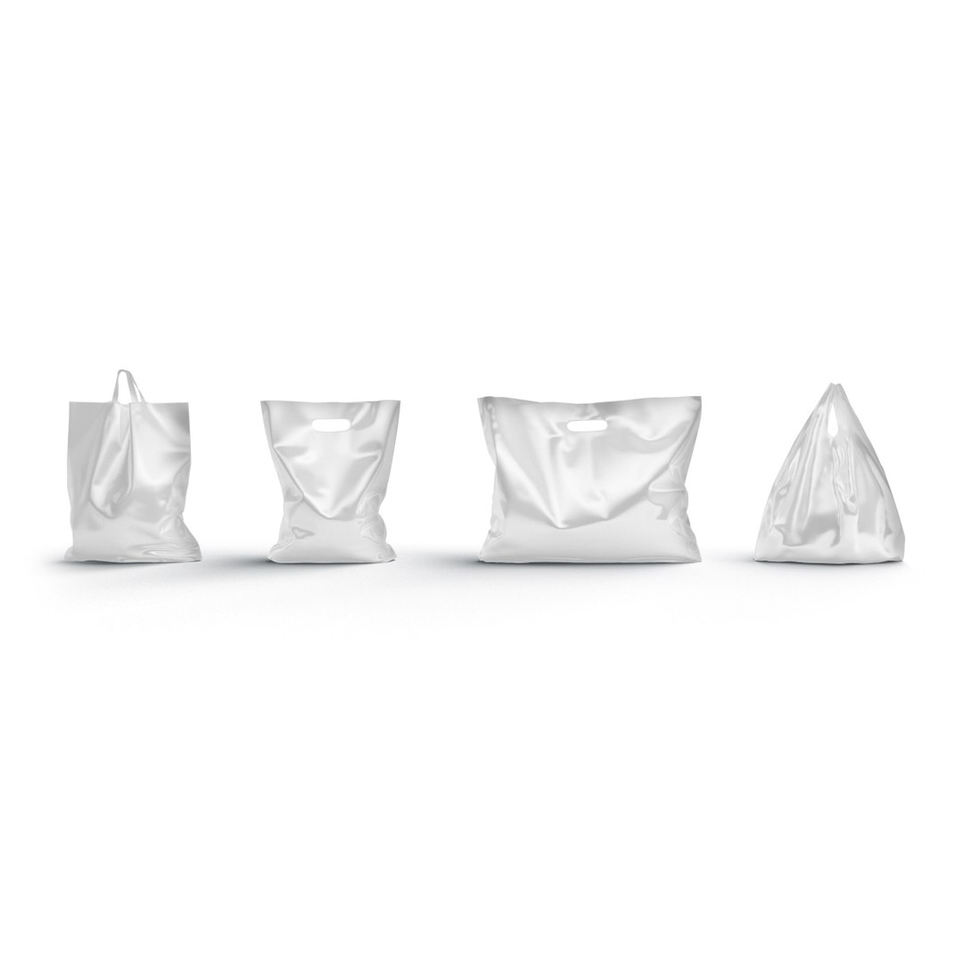 Plastic bag stand set - 4 bag shapes 3D model - TurboSquid 1903083
