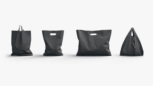 modelo 3d Juego de soportes para bolsas de plástico - 4 formas de ...