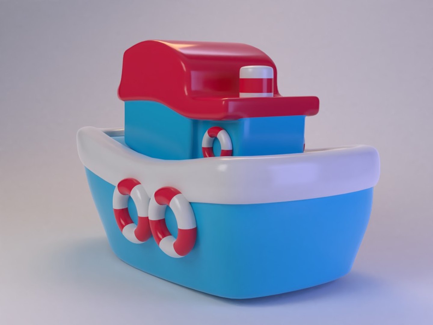 Cartoon Toy Boat 3D Model - TurboSquid 1542659