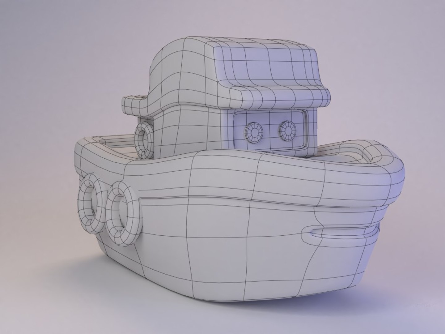 Cartoon Toy Boat 3D Model - TurboSquid 1542659