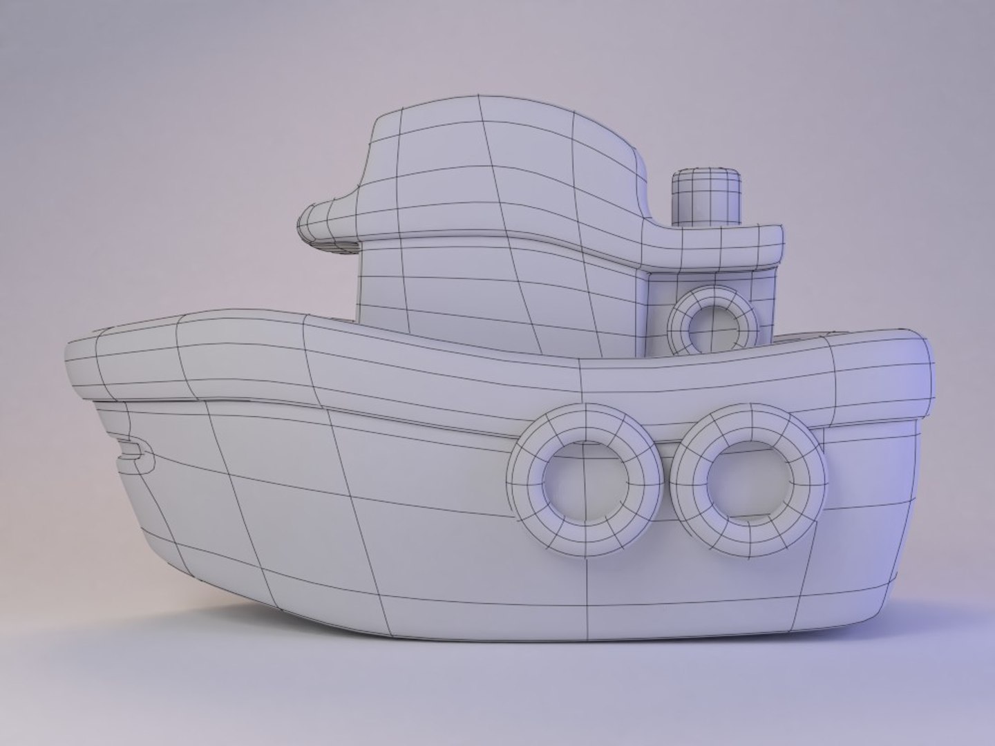 Cartoon Toy Boat 3D Model - TurboSquid 1542659