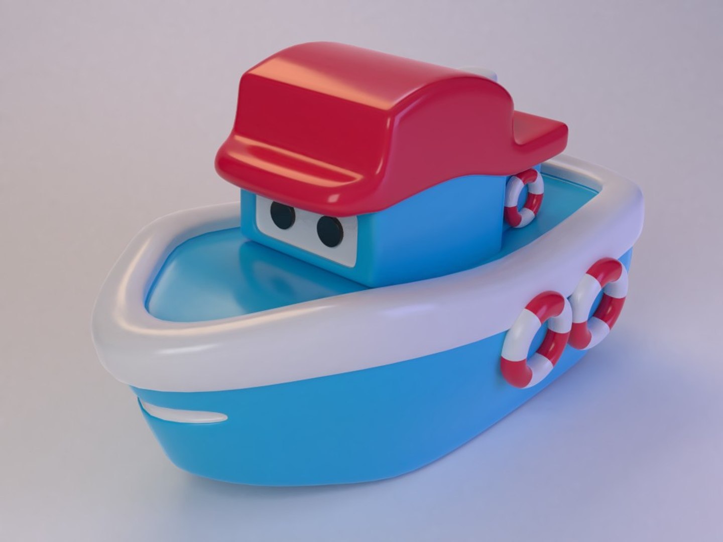 Cartoon Toy Boat 3D Model - TurboSquid 1542659