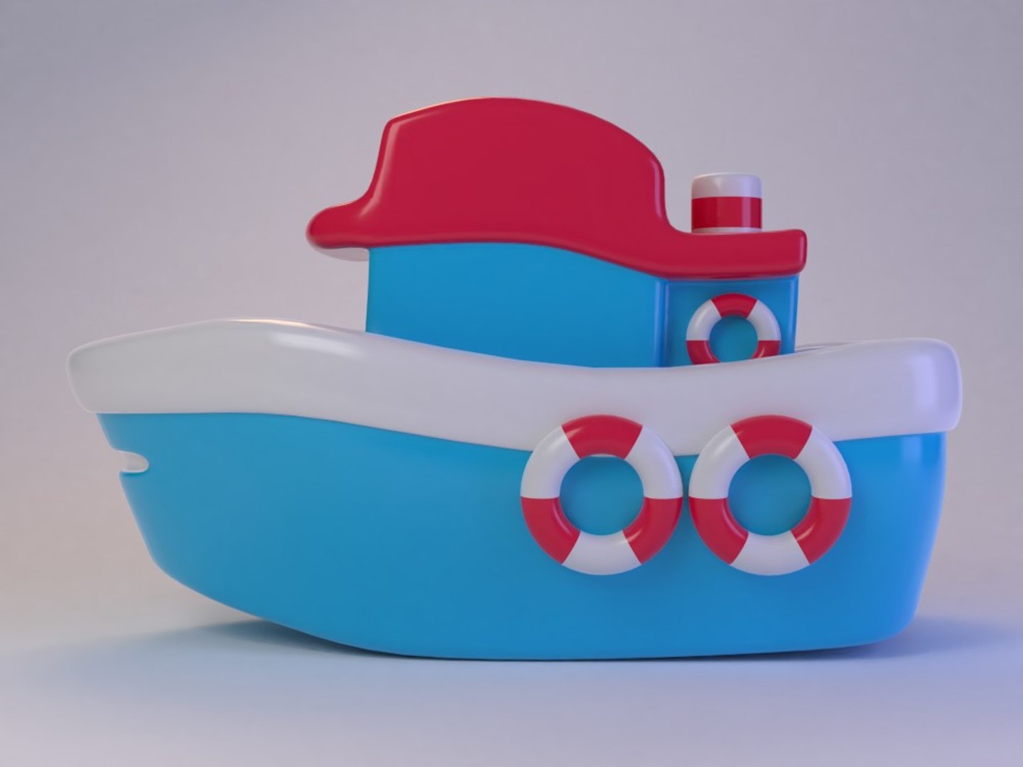Cartoon Toy Boat 3D Model - TurboSquid 1542659