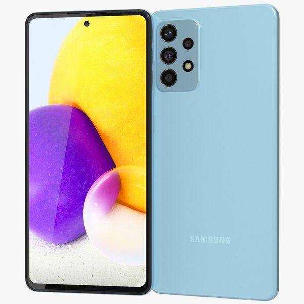3D model samsung galaxy a72 blue - TurboSquid 1704709