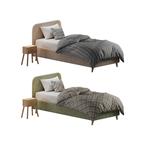 modelo 3d Cama Lightsey 120 - TurboSquid 2281134