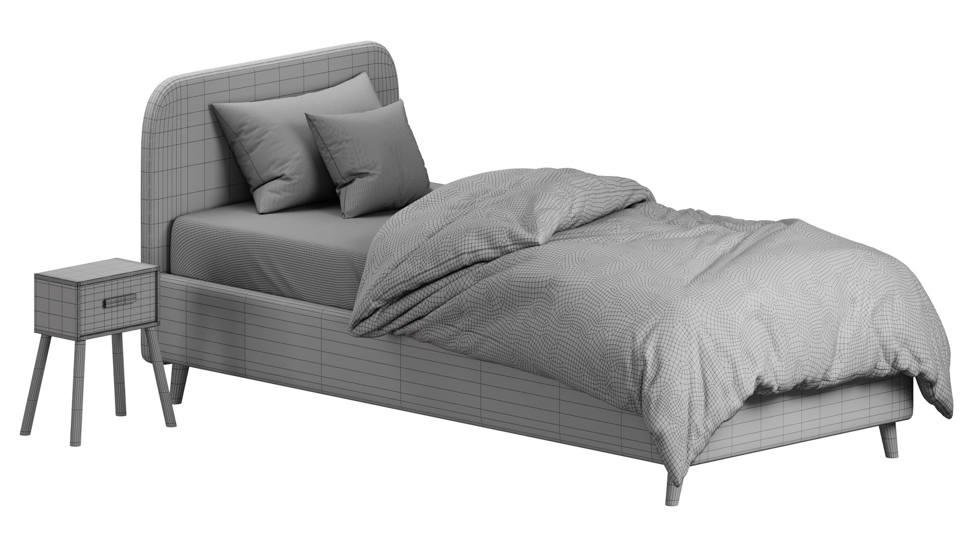 3D Lightsey Bed 120 - TurboSquid 2281134