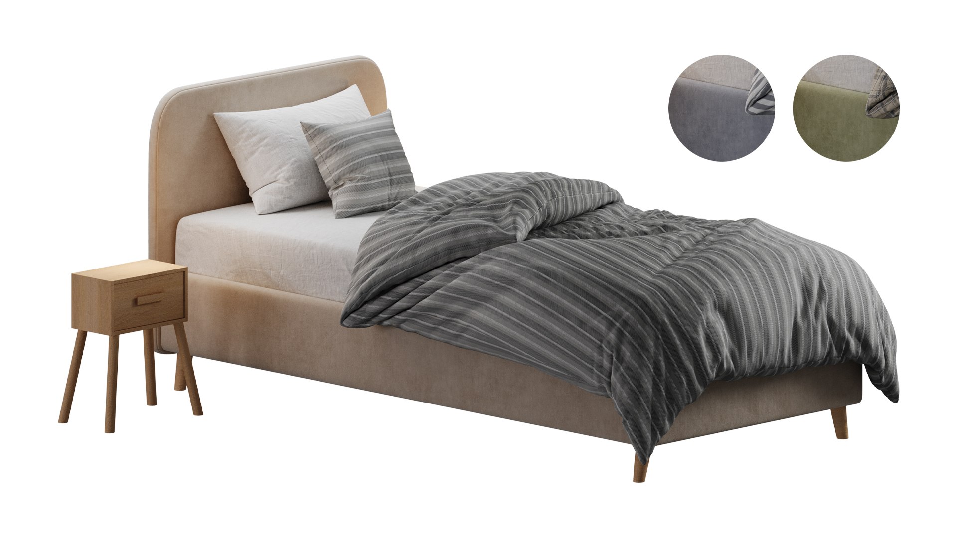 3D Lightsey Bed 120 - TurboSquid 2281134