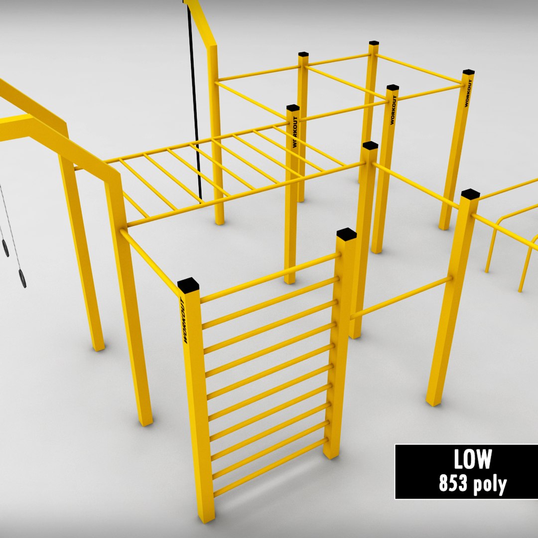 Street Workout Park Gym 3d Obj