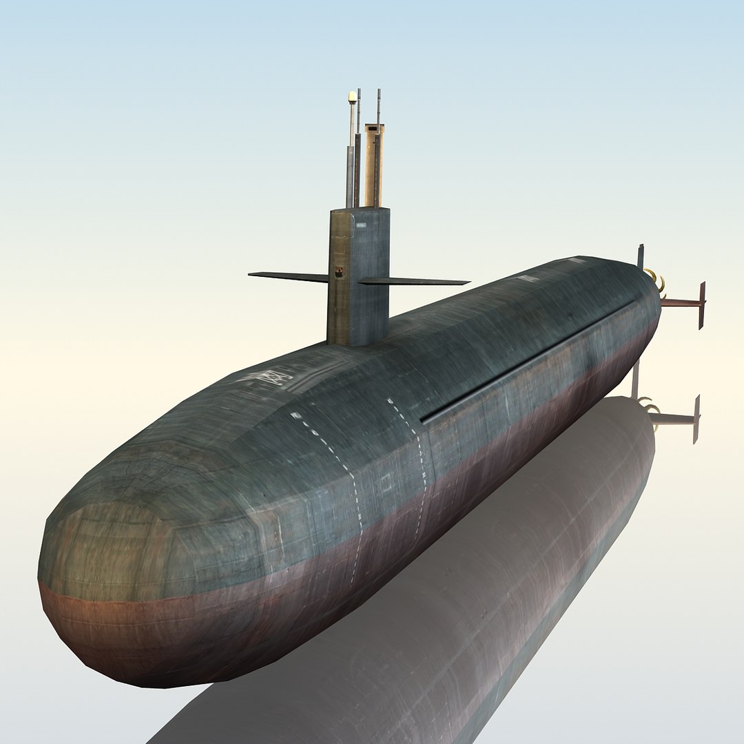 Uss Michigan Ssgn-727 3d Model