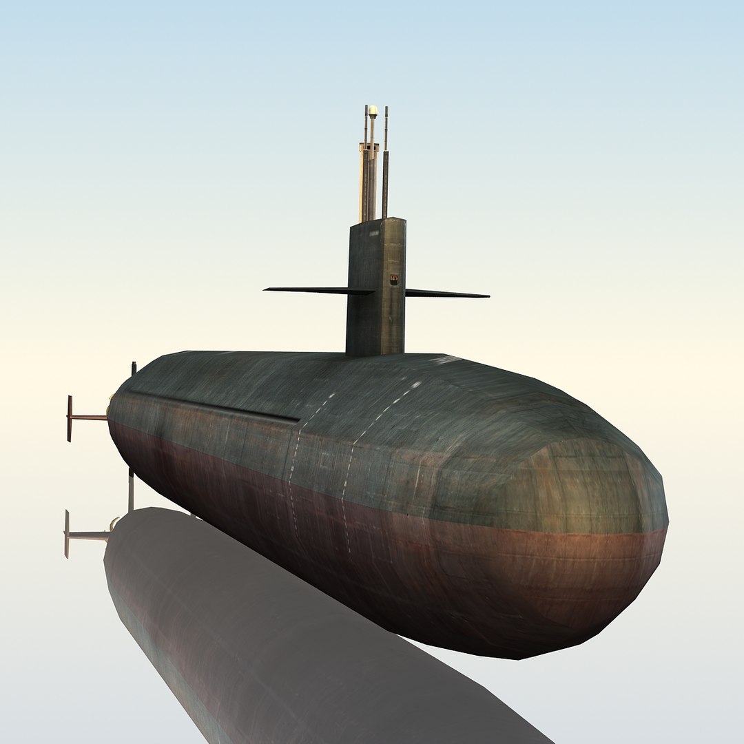 Uss Michigan Ssgn-727 3d Model
