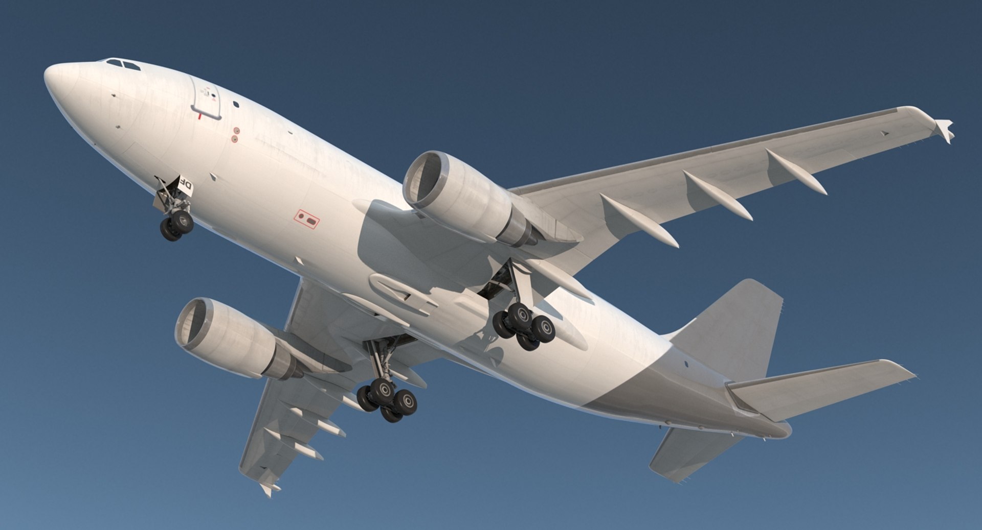 3D cargo aircraft airbus a310-300f model - TurboSquid 1230769
