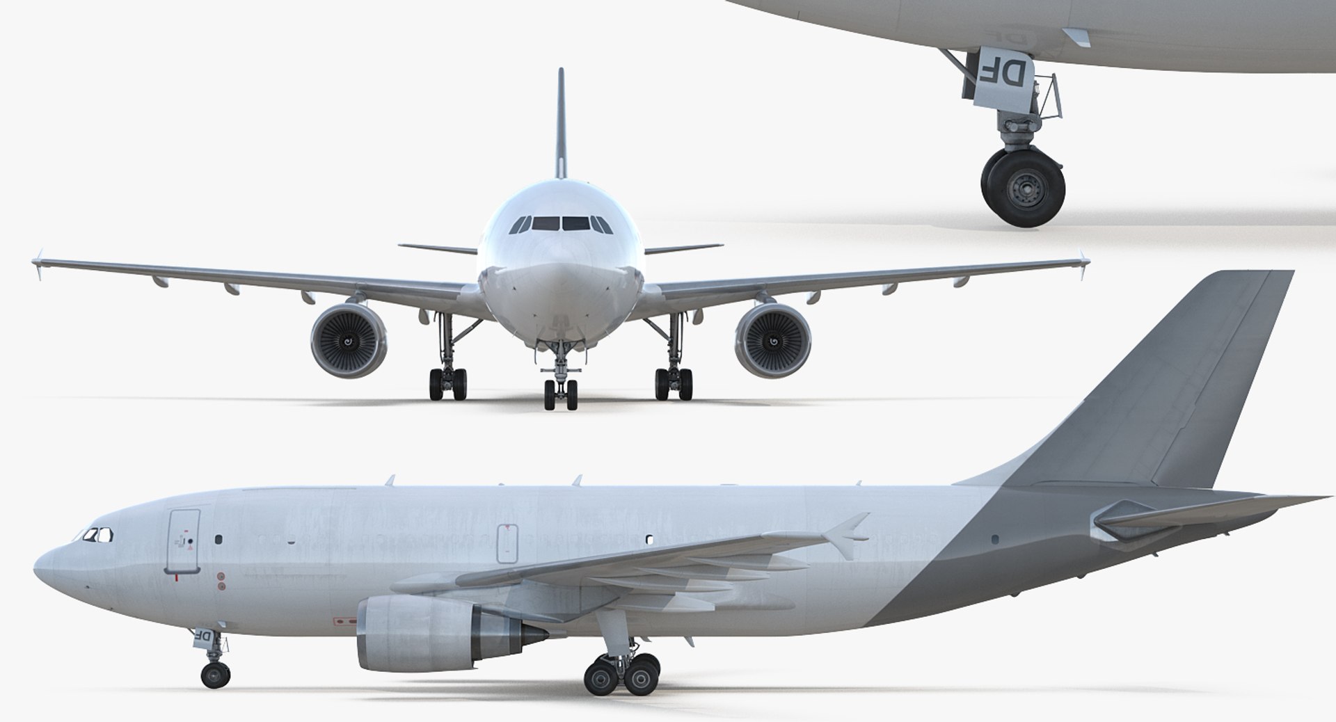 3D cargo aircraft airbus a310-300f model - TurboSquid 1230769