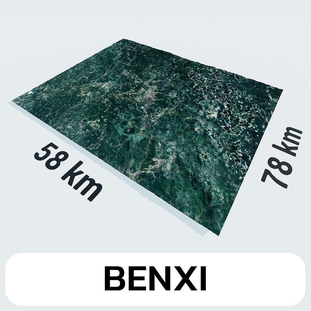 3D Model Benxi China City Landscape 3D Model - TurboSquid 2043272