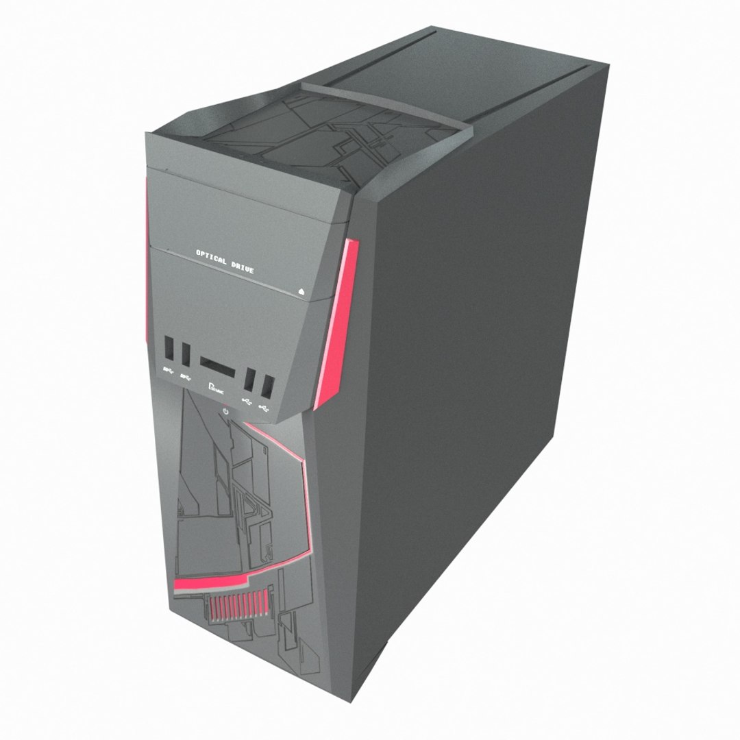 Pc tower case 3D - TurboSquid 1233791