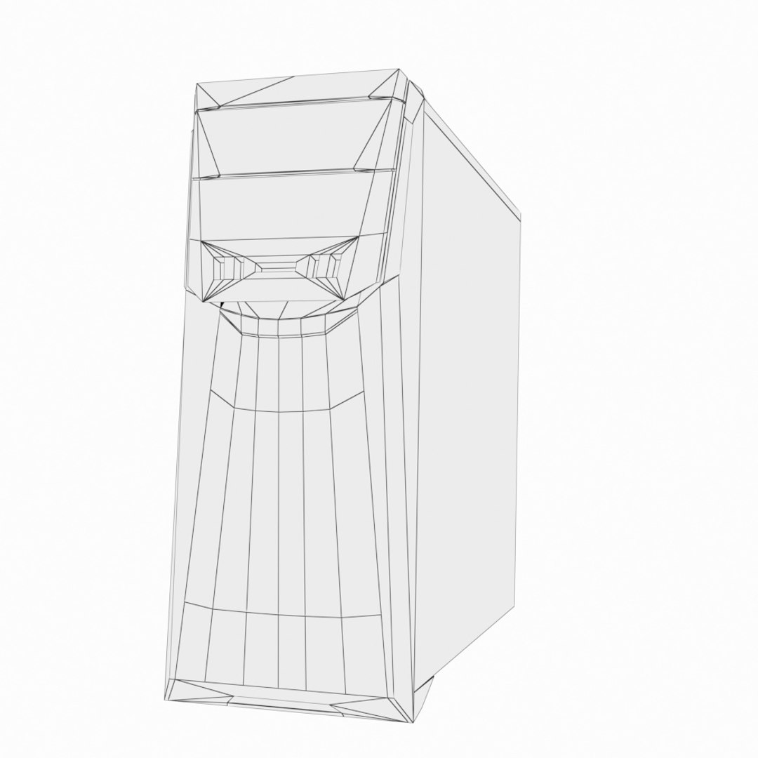 Pc tower case 3D - TurboSquid 1233791