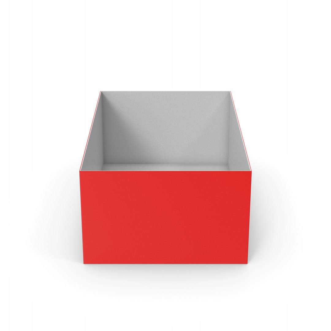 3D Red Box Package - TurboSquid 2296476