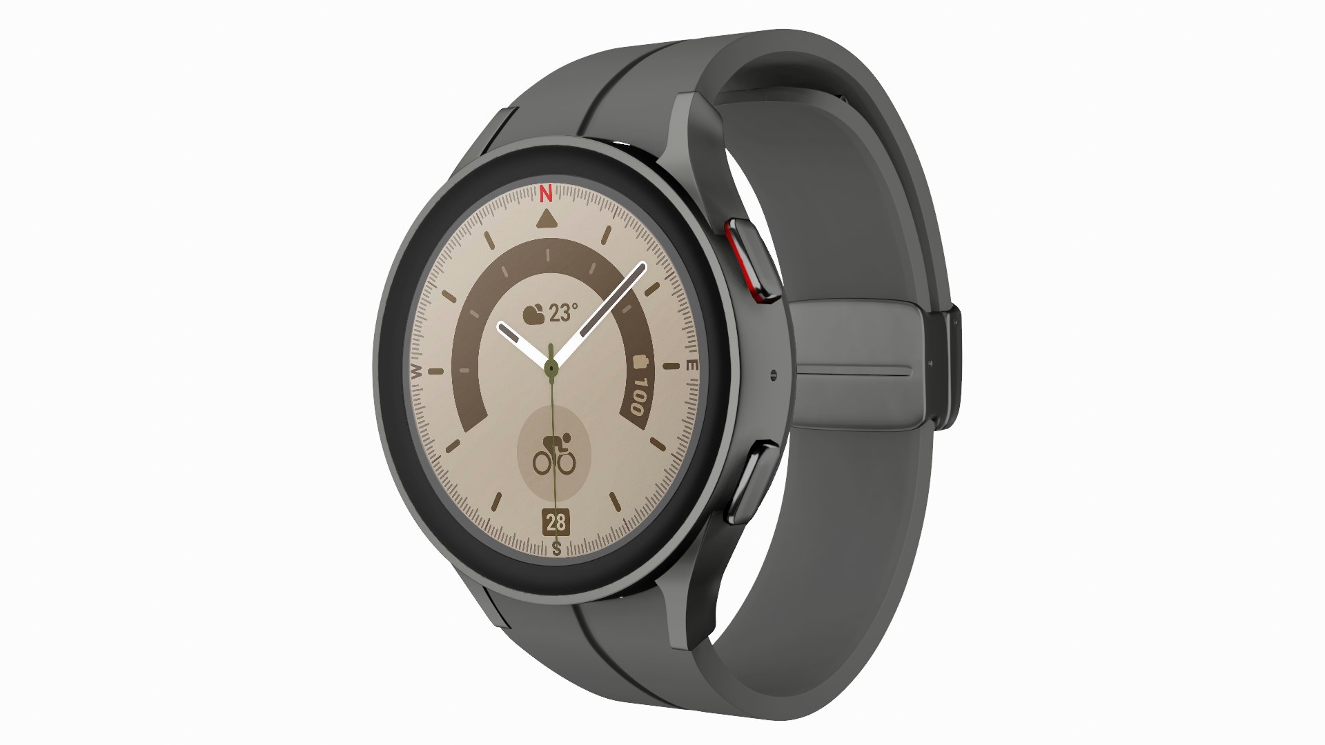 Samsung Galaxy Watch 5 Pro Gray Titanium 3D - TurboSquid 1964539